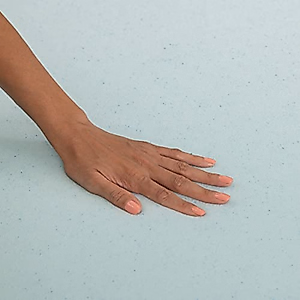 Beautyrest Thermagel Deluxe Cooling Pressure-Relieving Memory Foam Mattress Topper, Twin XL, 2-Inch Blue