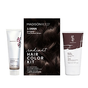 Madison Reed Ultimate Hair Color Trio - Brunette, Color & Maintain with Radiant Hair Color Kit in Ravenna Brown 3.5NNN, Color Reviving Gloss & Color Therapy Color Depositing Hair Mask