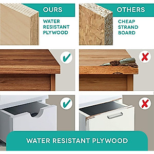 Fine Fixtures Bathroom Vanity Set - Cabinet and Sink- Glenwood WENGE