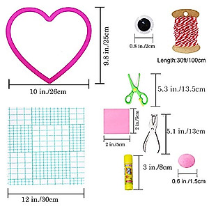 Exquiss 1200pcs Valentine Tissue Paper Suncatchers Heart Craft Valentine’s Day Heart Suncatchers Craft for Mother's Day Gift Kids Craft DIY Crafts