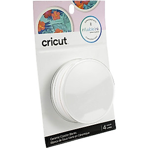 Cricut Coaster Blanks, Ceramic Infusible Ink, White