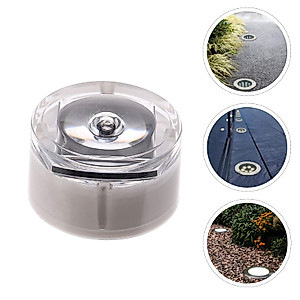 Uonlytech Solar-Powered Yard Lamp Underground Ground Buried Light Outdoor Solar Garden Easy Install Red Waterproof