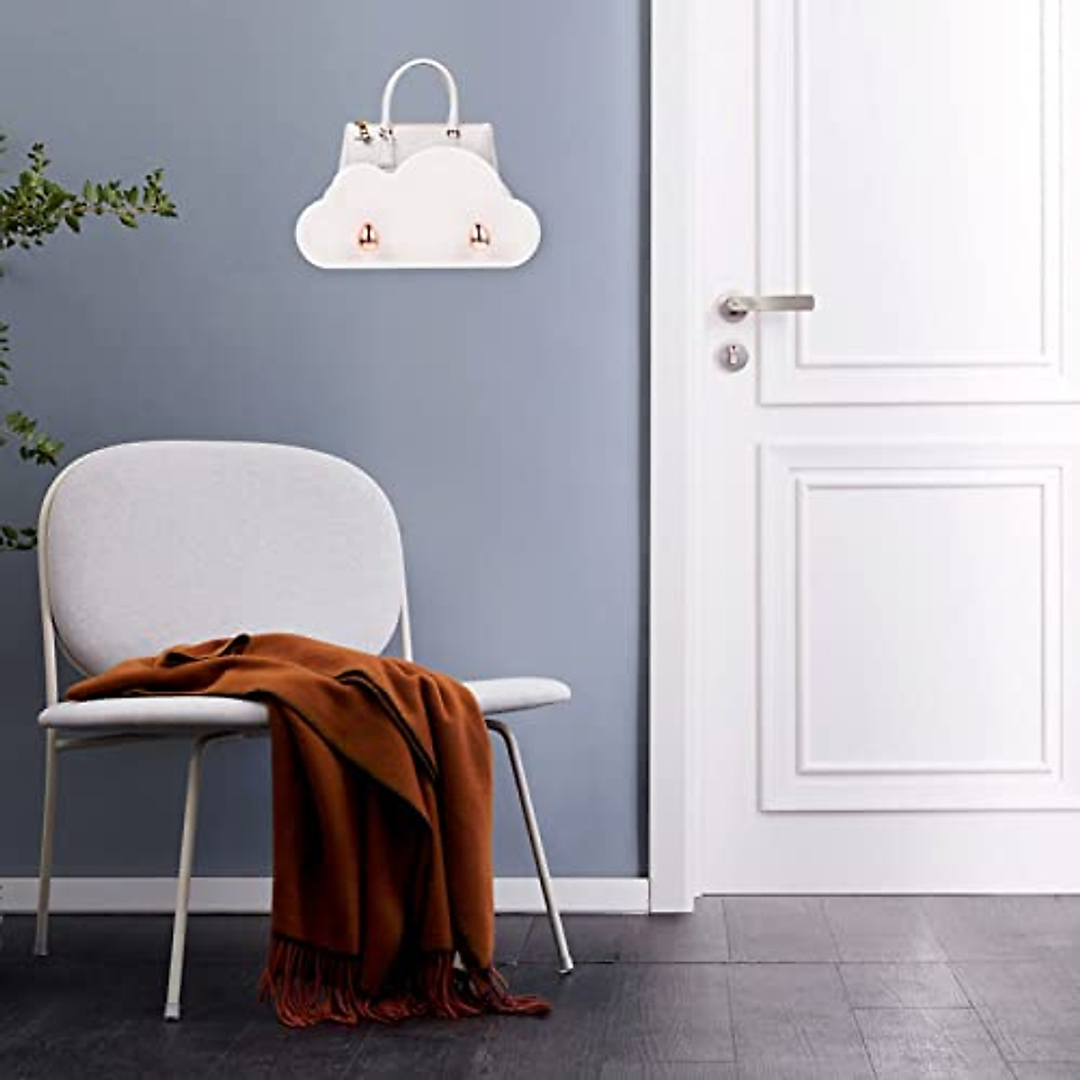 VALICLUD 1pc with Purse Kitchen Installation Non-Punch Holder Free Shelves Hanging Self Bathroom Adhesive Floating Clothes Multifunction Traceless Wallet Bedroom Punch-Free Household Shelf