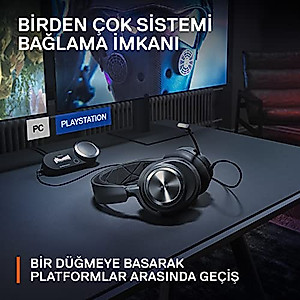 SteelSeries Arctis Nova ProMulti-System Gaming Headset - Premium Hi-Fi Drivers - Hi-Res Audio - 360° Spatial Audio - GameDAC Gen 2 - ESS Sabre Quad-DAC - Stealth Retractable Mic - PC, PS5, PS4, Switch