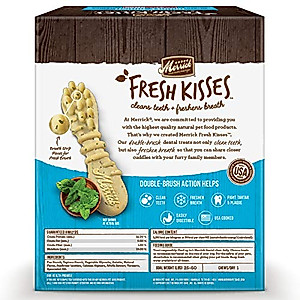 Merrick 66054 Fresh Kisses Medium Oral Care Dental Dog Treats, for Dogs 25-50 Lbs
