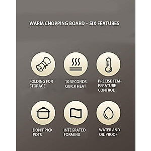 Adjustable Temperature, Foldable Food Heater, Suitable for Dining and Gatherings, Food Insulation Pads for Buffet and Family Gatherings, hot Plates for Holidays and countertops