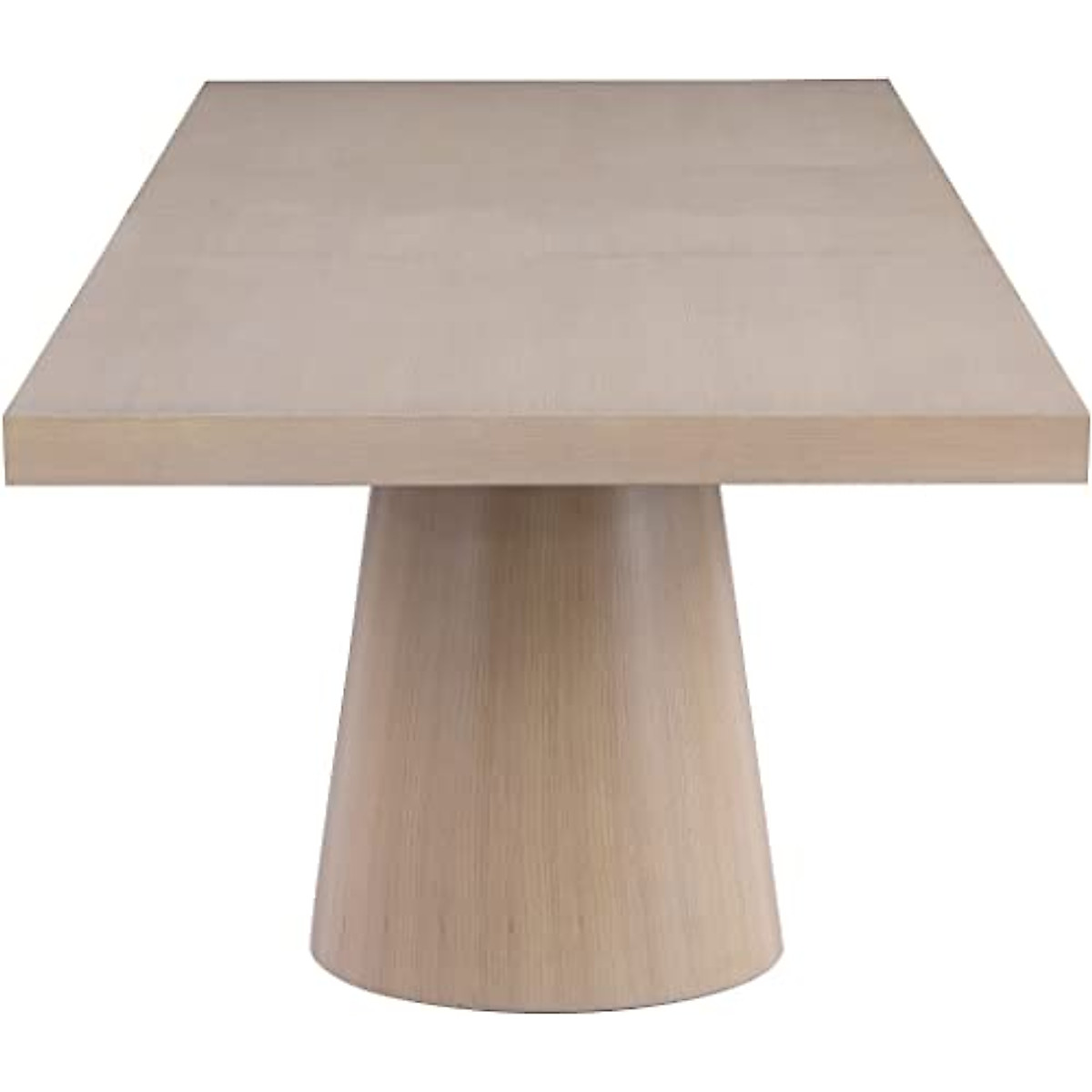 Meridian Furniture 502Oak-T Tavolo Collection Modern | Contemporary Dining Table, Rich Natural Oak Finish, MDF With Natural Oak Veneer, 2 Table Leaves Included, 95" / 113.5" / 132" W x 47.5" D x 31" H
