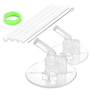 Replacement Straws for Thermos Funtainer 12oz (Model F401 & F410), Thermos Straws Replacement Kids, Thermos Water Bottle Replacement Parts, Funtainer Thermos 12oz Straw Set with Straw Brush