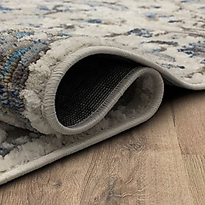 Mohawk Home Appleton Traditional Floral, Ornamental Royal Blue 5' 3" x 8' Area Rug Perfect for Living Room, Dining Room, Office