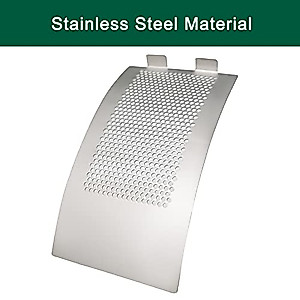 Quantfire Mesh Screen Draft Door for XLarge&2XLarge Big Green Egg Bottom Vent Accessories, Stainless Punched Mesh Panel