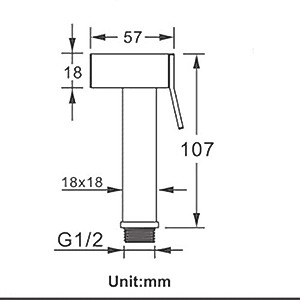JIYTG Toilet Hose Bidet Sprayer Toilet Sprayer Kit Personal Sanitary Shower Set Square Copper Titanium Gold Toilet Bidet Toilet Wash Spray Gun Set