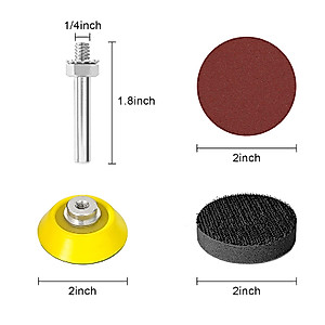 LIZMOF Sanding Discs Pad Kit, Sand Paper Set for Drill Sanding Grinder Rotary Tools with Backer Plate Shank, Sanding Pads 60-3000 Grit, 300PCS, 2 Inches
