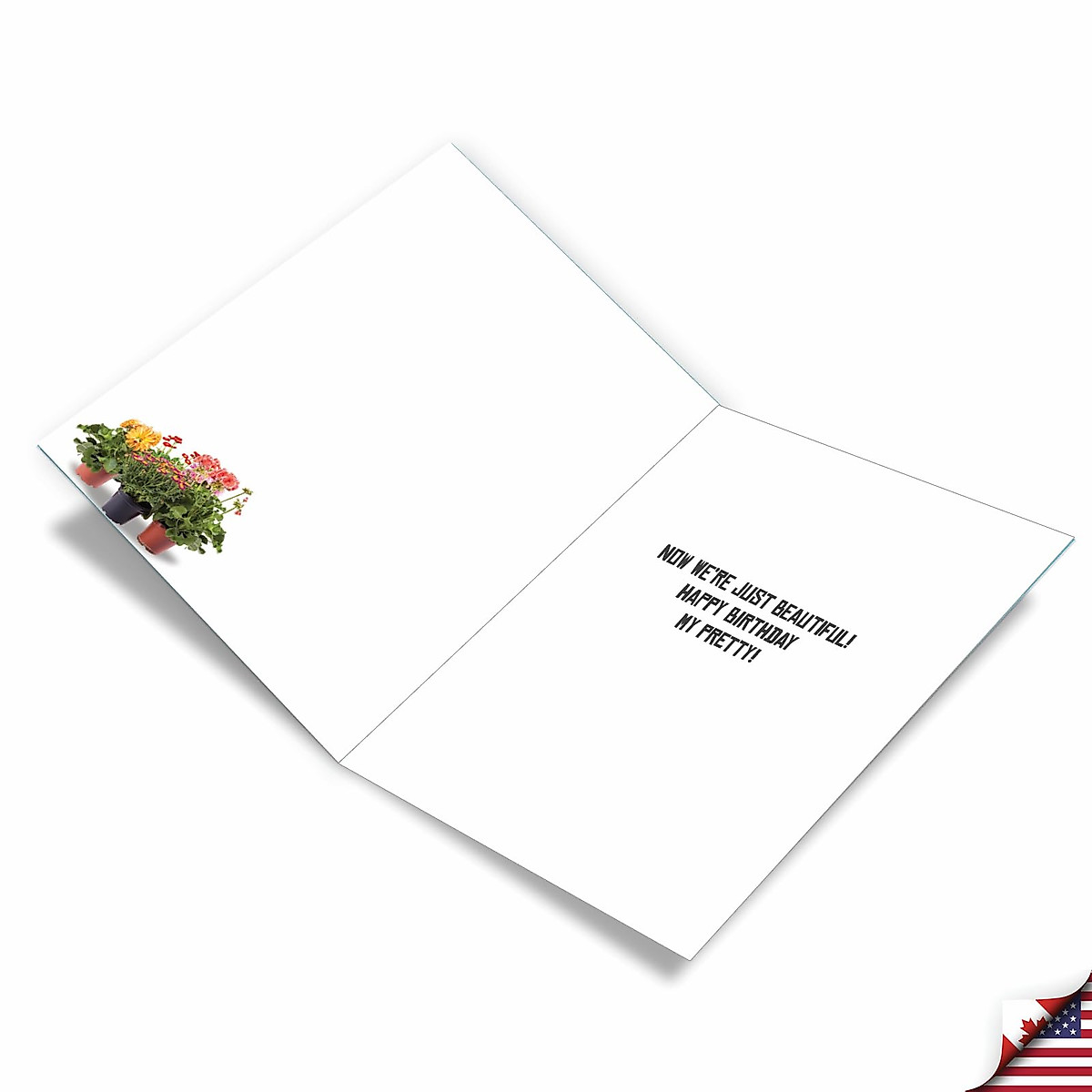 NobleWorks - Big Funny Birthday Greeting Card 8.5 x 11 Inch with Envelope (1 Pack) Large Jumbo Bday Card for Women Young and Beautiful J3635BDG