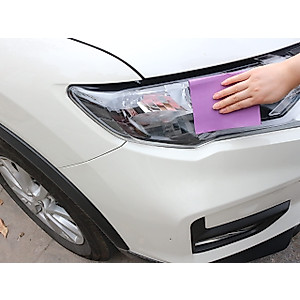 Sandpaper 220 Grit,Wet Dry Sanding Sheets,High Performance Ceramic Abrasive Sand Paper for Wood Furniture Finishing,Metal Grinding,Automotive Polishing,9 x 3.6 Inch,Purple,25-Pack