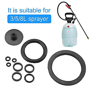 Rubber Sealing Ring,10pcs/ Set Useful Durable Rubber Sealing Ring Essential Sprayer Accessories Seal Ring Replacement for Garden Sprayer