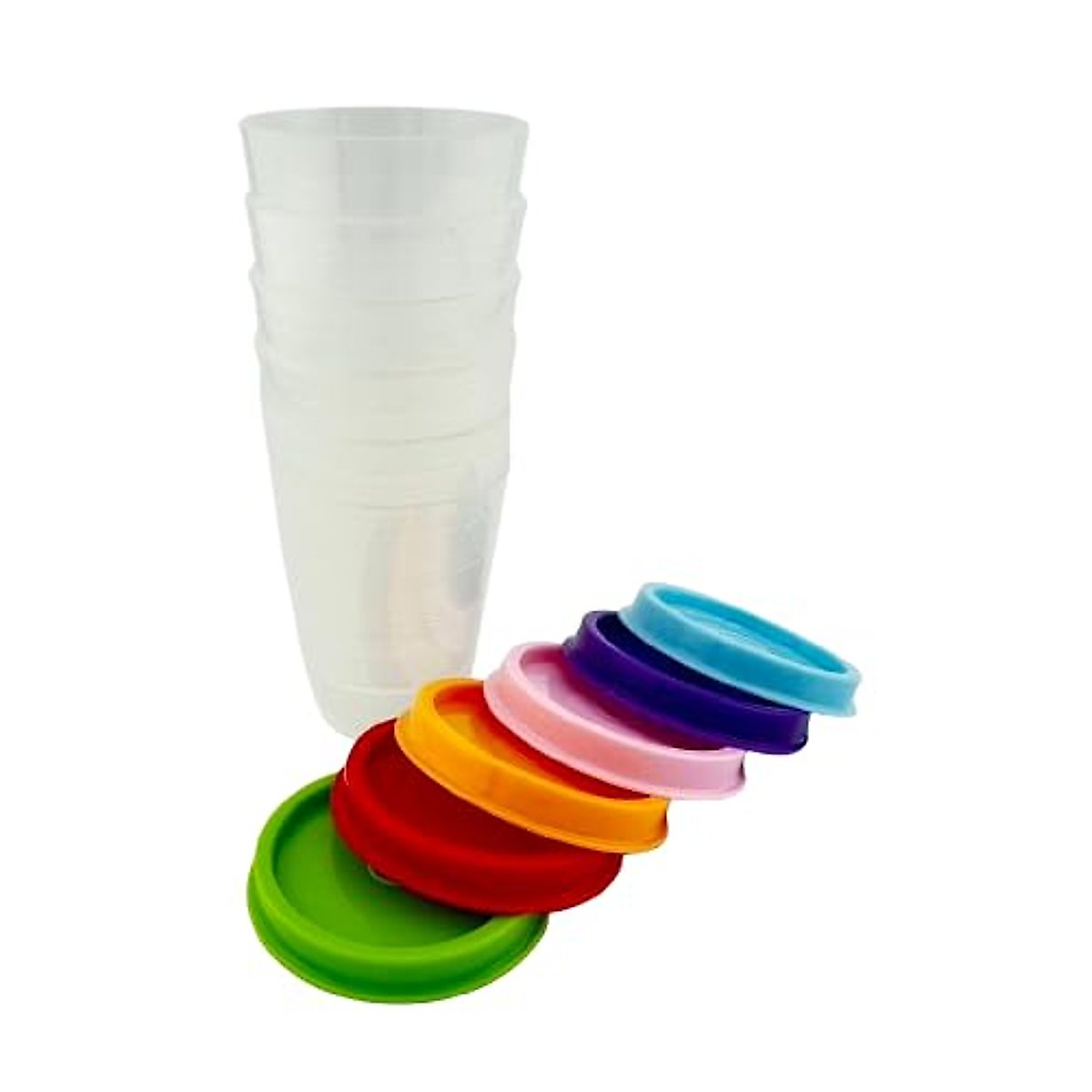 Tupperware Tupper Minis 2oz / 60ml Midgets Container Assorted Color Seal Set of 6