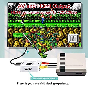 Retro Game Console,Classic Game System Built in 620 Games and 2 Classic Controllers,AV and HDMI HD Output Plug and Play Video Games for Kids and Adult