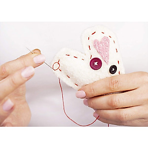 25 Large Eye Stitching Needles - 5 Sizes Big Eye Hand Sewing Needles in Clear Storage Tube