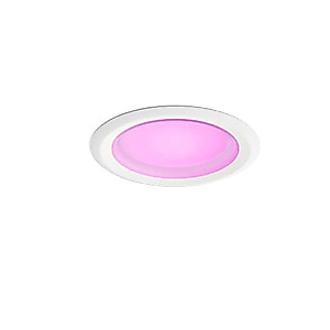 Philips Hue White and Color Ambiance Extra Bright High Lumen Dimmable LED Smart Retrofit Recessed 4" Downlight Compatible with Amazon Alexa Apple HomeKit and Google Assistant, 6-Pack