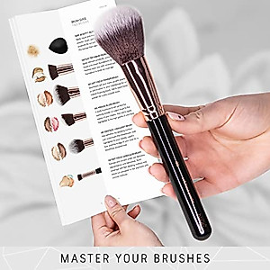 Niré Beauty 15piece Award Winning Professional Makeup Brush Set: Vegan Makeup Brushes with Case, Makeup Sponge, Brush Cleaner, Guide, Gift Box