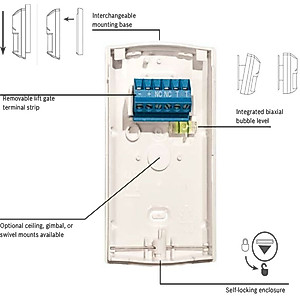 BOSCH SECURITY VIDEO Blue Line Gen Pir Motion Detector, 2 Pack, Blue, 40ft Range, Wall Mount, 94° Field of View, 7-layer Pattern Lookdown Lens