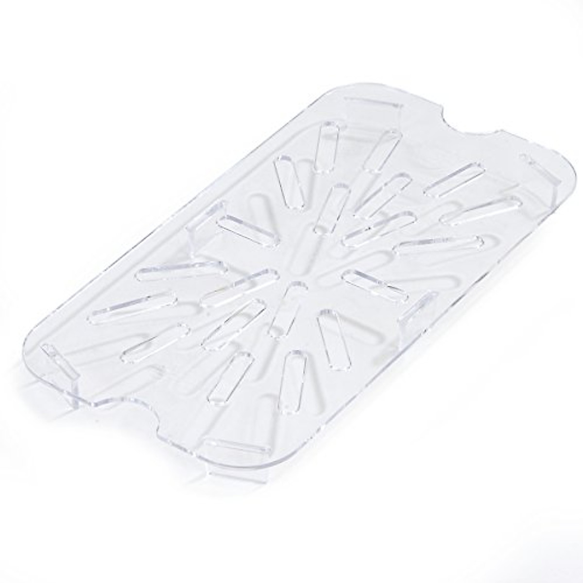 Carlisle FoodService Products Plastic Drain Shelf for 1/4 Size Food Pan Clear