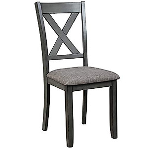 Harper & Bright Designs 6-Piece Dining Table Set, Dining Room Table Set with Wooden Rectangular Dining Table, 4 Dining Chair and Bench, Kitchen Dinette Set for 6 People (Grey)