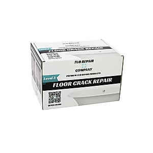 Tub Repair Kit for Floor Cracks with Color Match, Strong Fiberglass Repair kit, Seamless Weight Bearing Repairs Floor Cracks