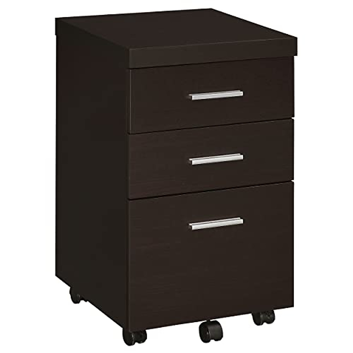 Coaster Home Furnishings Skylar 3-Drawer Mobile Storage Cabinet Cappuccino