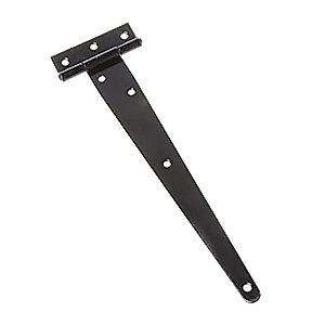 Garden Gate Hinges,Tee Shed Hinge, 10/12 Inch Heavy Duty Hinges 1pc Black T-Shaped Triangle Hinge Shed Wood Fence Door Hinge Hardware Hinges (Size : 10 Inch) (Size : 10 Inch)