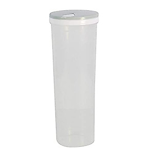 YaptheS Plastic Tall Food Storage Spaghetti Noodle Pasta Container with Locking Lid Clear Dry Food Keeper Canister Cereal Crisper Bo&Kitchenware