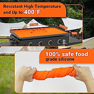 FAWAIKTU Griddle Buddy Grill Mat for Blackstone Griddle Cover, Heavy Duty Food Grade Silicone Griddle Mat Cover, Griddle Mat for All Season BBQ Grill Mat Protection,Fathers Day Dad Gifts (36 in)