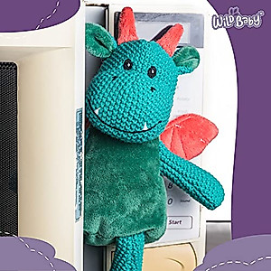 WILD BABY Dragon Weighted Stuffed Animals - Microwavable Animals with Lavender, 10 inch Heatable Plush for Kids - Soft, Cuddly, Warming Stuffed Animal for Baby - Gift Box Ready