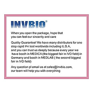 [125 ct] INVBIO Human Body pH Level Test, Best PH Test Strip for Urine and Saliva, Alkaline & Acidic pH Paper, pH Range 4.5-9.0, 15 Seconds to Read Result, Easy to Use