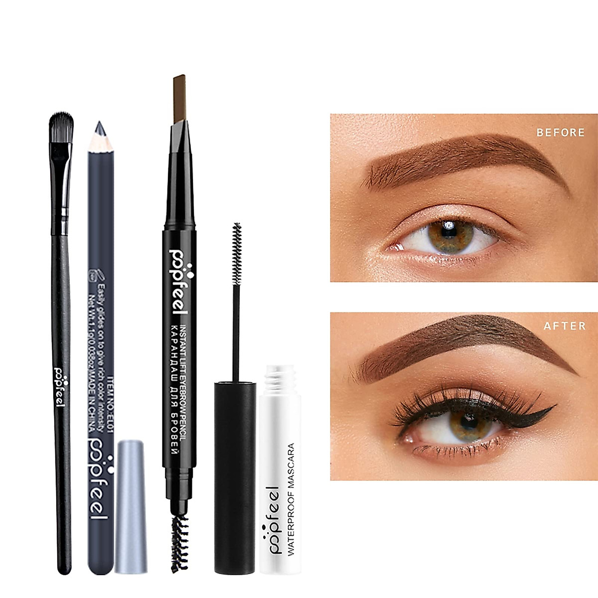 Pure Vie All-in-One Holiday Gift Makeup Set Cosmetic Essential Starter Bundle Include Eyeshadow Palette Lipstick Concealer Blush Mascara Foundation Face Powder - Makeup Kit for Women Full Kit