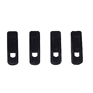 DJDK Hanger Clips,10PCS Flocking Hanger Clips Non-Slip Velvet A Clip for Pants Skirt Business Suit Socks(Black)
