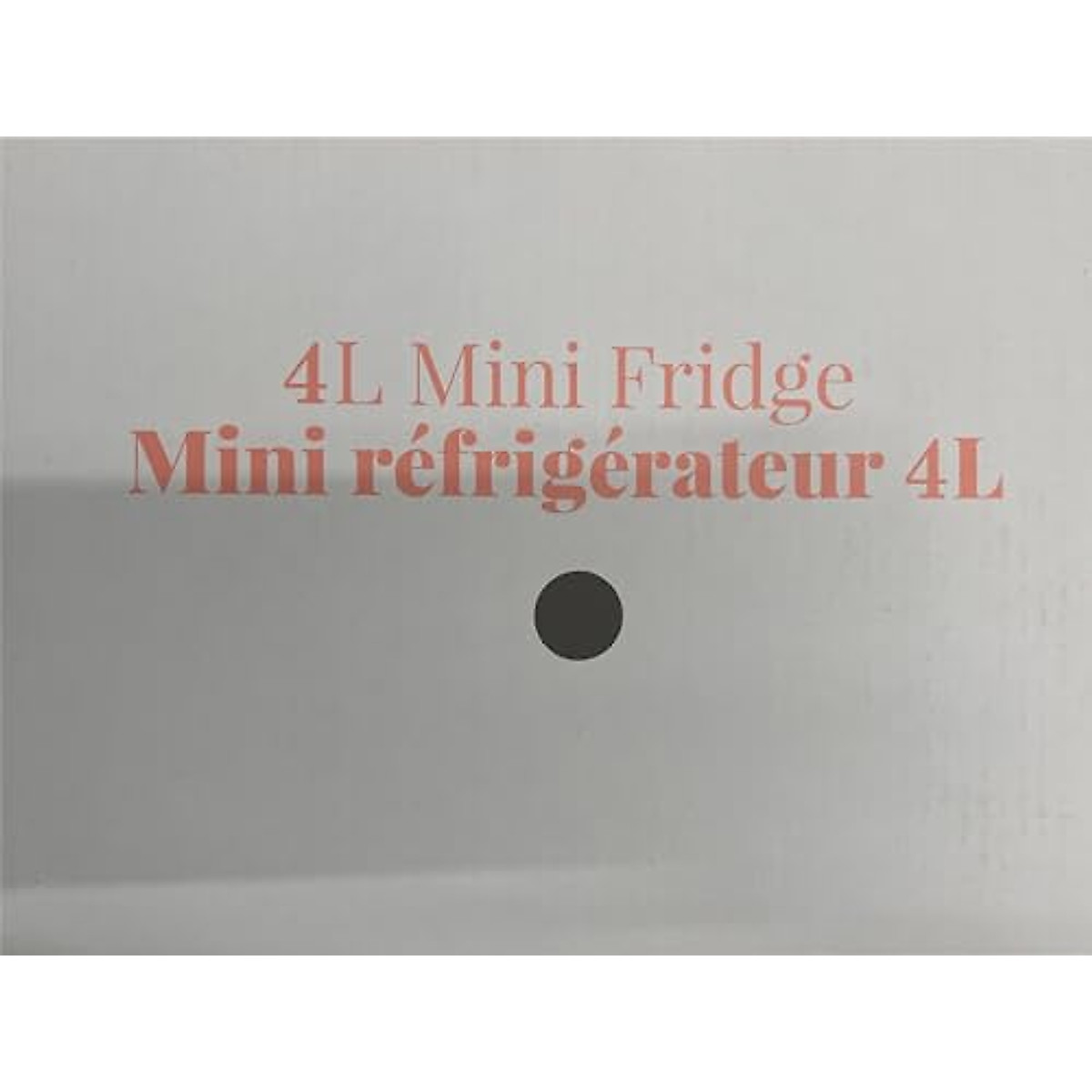 CROWNFUL Mini Fridge, 4 Liter/6 Can Portable Cooler and Warmer Personal Fridge for Skin Care, Cosmetics, Food,Great for Bedroom, Office, Car, Dorm, ETL Listed (Black)