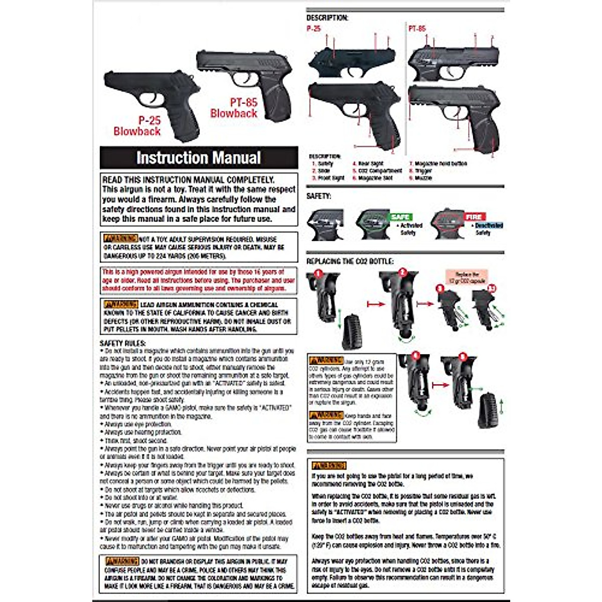 Gamo P-25 air Pistol air Pistol