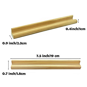 Yuanhe Scrabble Letter Tile Holders - Wooden Scrabble Rack Tray Set of 8, for Crafts and Game Stands