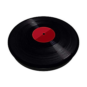 Pop Socket Vinyl Record Red Black Design. Disc Pop Socket PopSockets PopGrip: Swappable Grip for Phones & Tablets