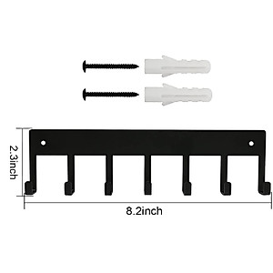 Myartte Key Holder Key Hooks Wall Decorative Zinc Alloy Key Organizer Rack with Screws and Sticker for Entryway, Kitchen, Bedroom, Organize Car Keys, House Keys, Small Accessories and Jewelry