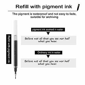 YIVONKA Rollerball Pens Gel ink Pens office pens learning pens, 0.5mm,Black,12Pack(Black-0.5mm-12Pack)