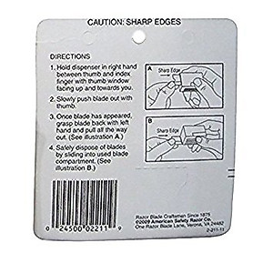 Gem Personna Single Edge Stainless Steel Blades with Used Blade Vault, 10-Count Packages (Pack of 3)