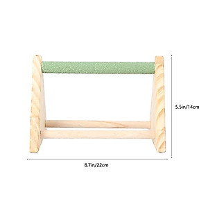 POPETPOP Bird Stand Rack - Chicken Perch Chicken Wood Stand Chicken Toy for Hens Handmade Chicken Swing Bird Perch Stand Toy for Parrot Hens Macaw