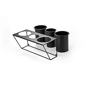 J JACKCUBE DESIGN JackCubeDesign Hair Dryer Holder Hair Styling Product Care Tool Organizer Bath Supplies Accessories Tray Stand Storage Bathroom Steel Hair Dryer Holder(Black) MK470B