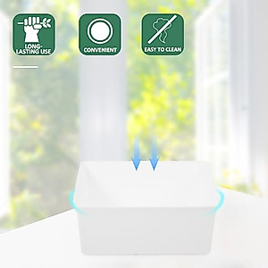 JOINPAYA Box Sheet Laundry Storage Box Drawer Organization Bucket Storage Container Laundry Powder Bin Laundry Powders Holder Sundries Storage Bucket White With Cover Plastic Drum