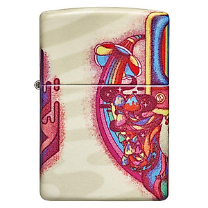 Zippo Trippy Psychedelic Design 540 Color Pocket Lighter