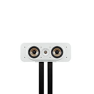 Polk Signature Elite ES30 Center Channel Speaker - Hi-Res Audio Certified, Dolby Atmos & DTS:X Compatible, 1" Tweeter & Two 5.25" Woofers, Dual Power Port for Effortless Bass, Elegant White-Washed