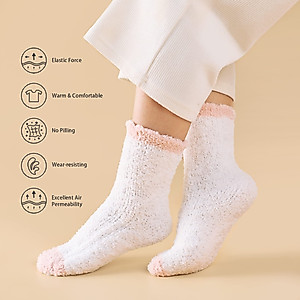 Fuzzy Socks for Women - Womens Fuzzy Socks Fluffy Cozy Socks Warm Socks for Women Slipper Socks Soft Comfy Sleeping Socks Gift for Women
