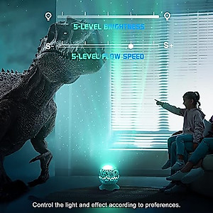 Galaxy Star Night Light Projector, Aurora Projector with 33 Light Effects, Dinosaur Egg Lights for Bedroom Decor with Bluetooth Speaker White Noise & Remote Control for Kids/Party/Gift